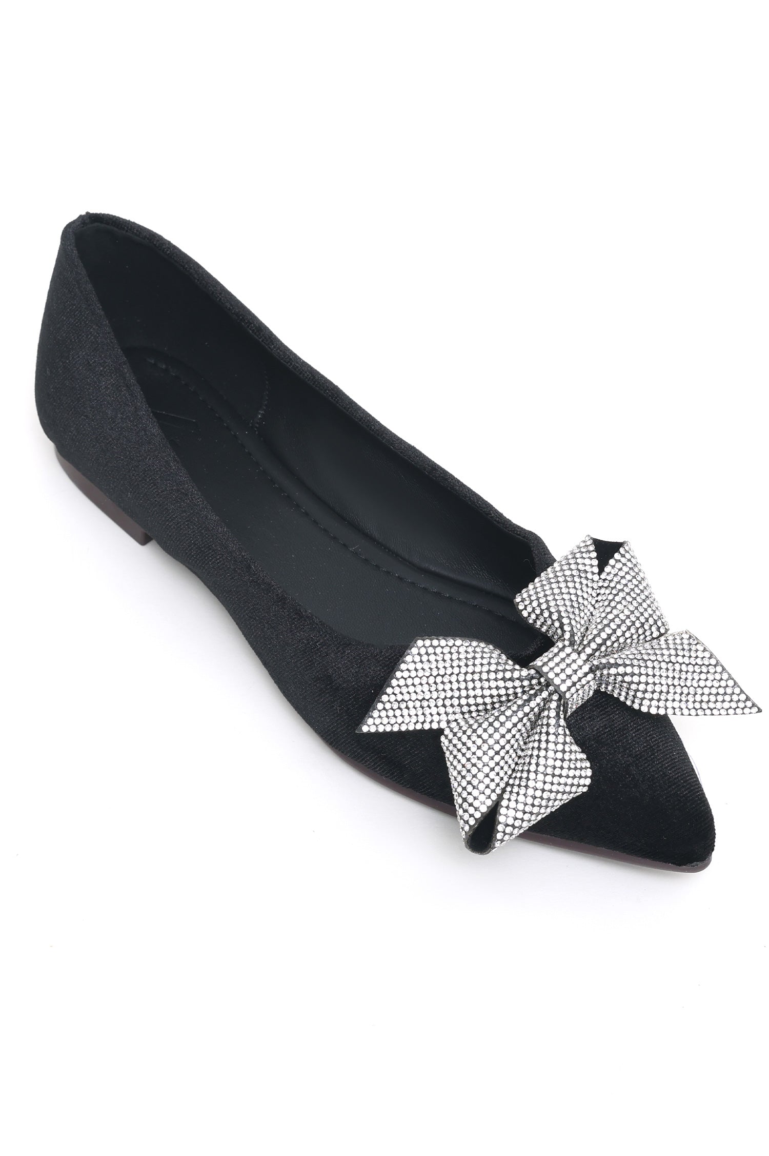Womens black flats with bow store