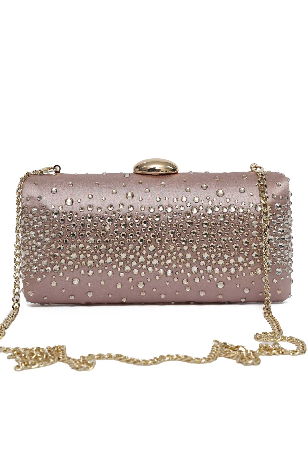 DIAMOND DUST CLUTCH-CHAMPAGNE – Almas